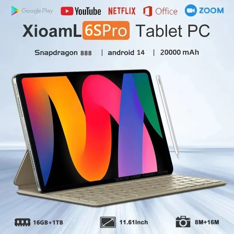 2025 Tablet Pad Pro11 Snapdragon 888 Android 14 20000mah 12GB+512GB PC ...