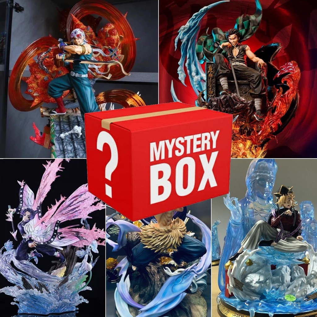 Surprise Unboxing Blind Box Demon Slayer Zenitsu Tanjiro Nezuko Rengoku ...
