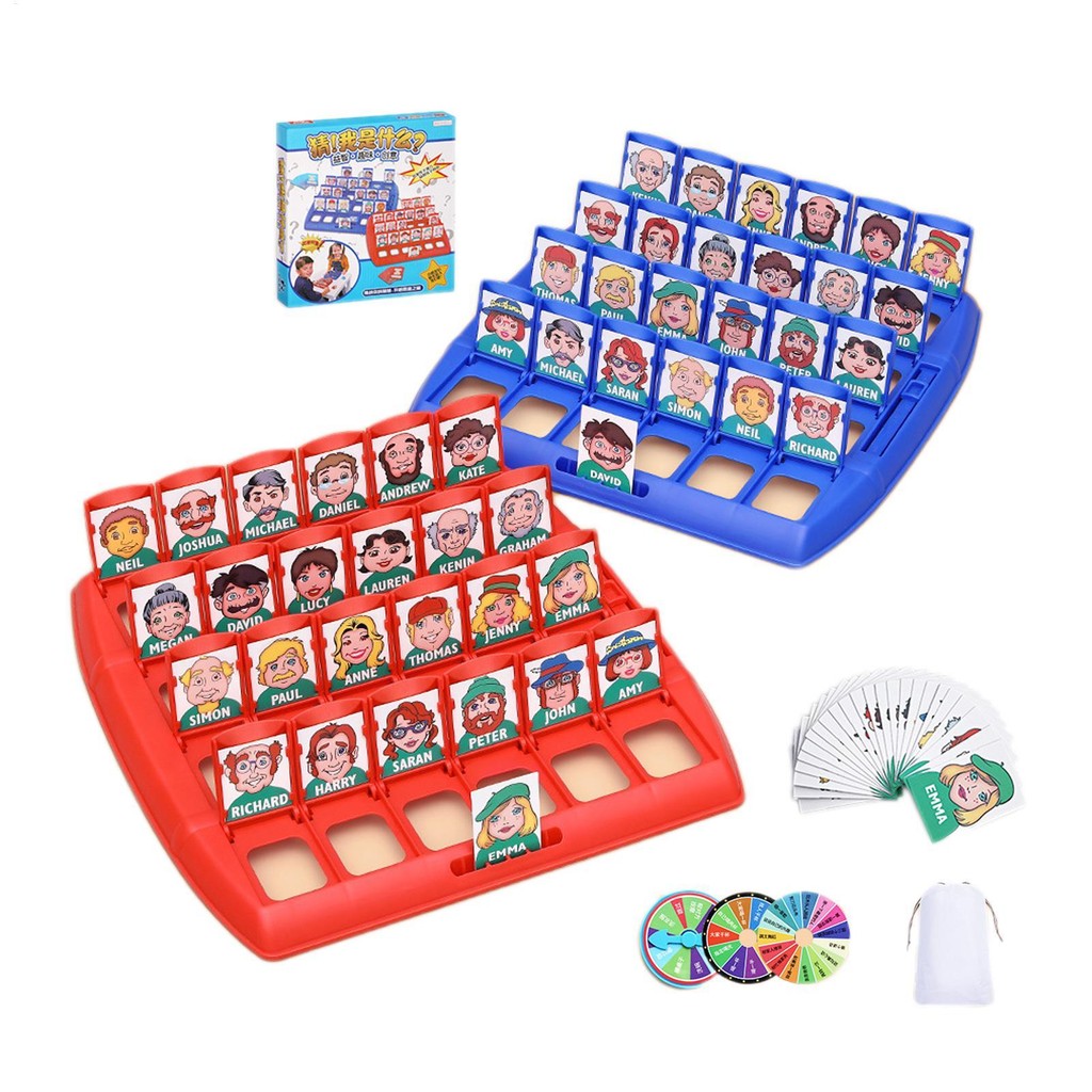 WHO IS IT Board Game Entertaining Family Funny Board Game Guessing Game ...