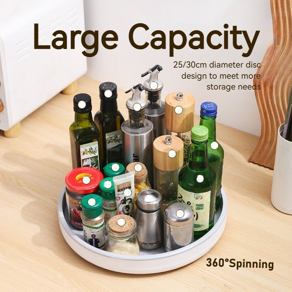 Large Capacity 360° Rotating Tray Spining Tray Rack Cabinet Rack Smooth ...