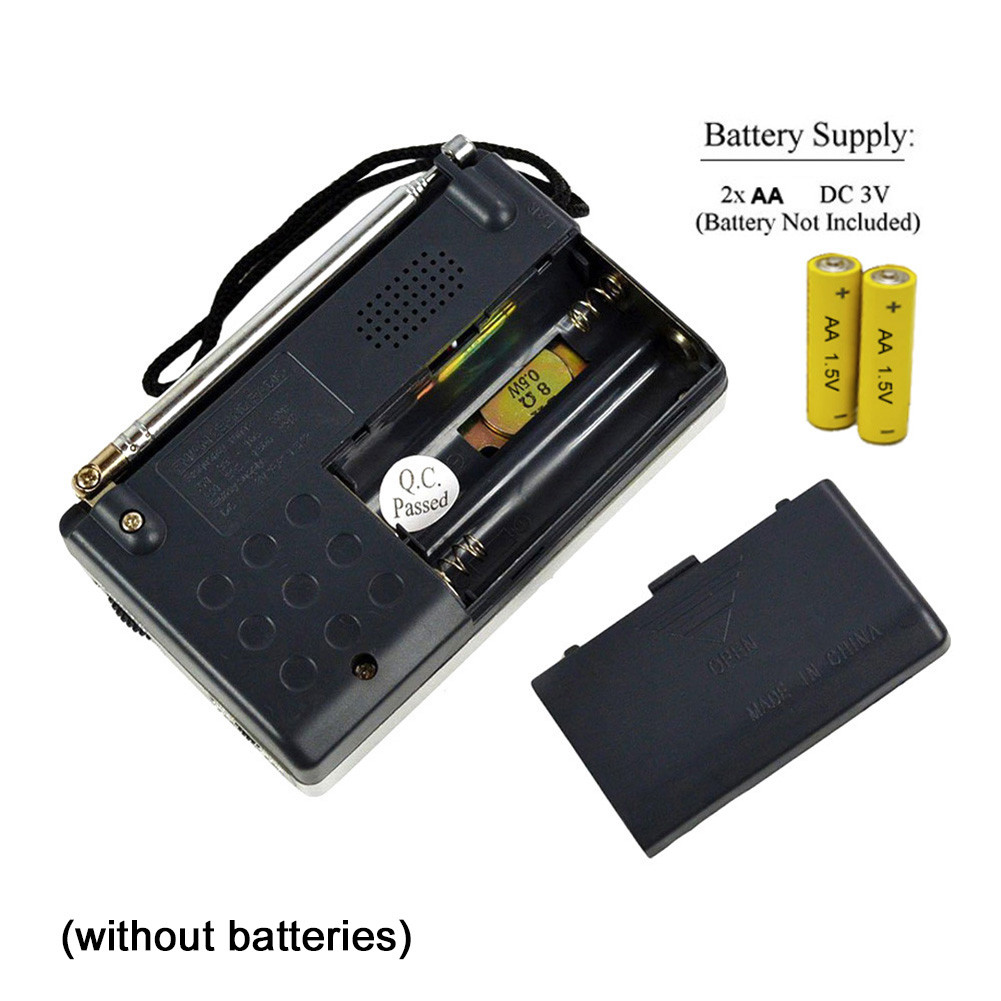 [Okhello.my] Mini Vintage Radio Battery Powered AM FM Radio Telescopic ...
