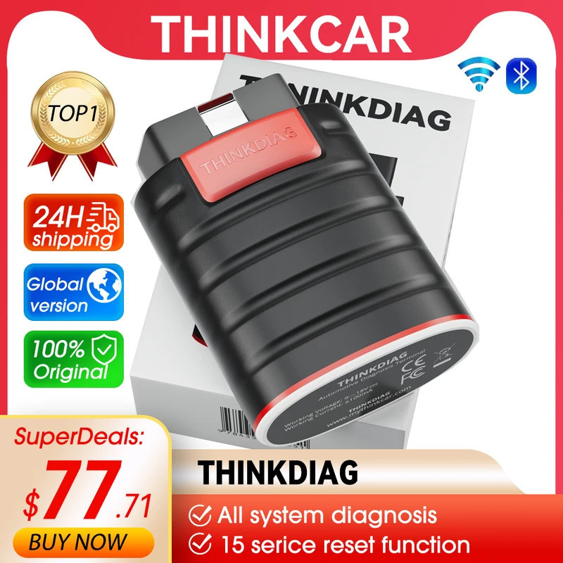 2025 THINKCAR Thinkdiag OBD2 Scanner All System Bidirectional scan Tool ...
