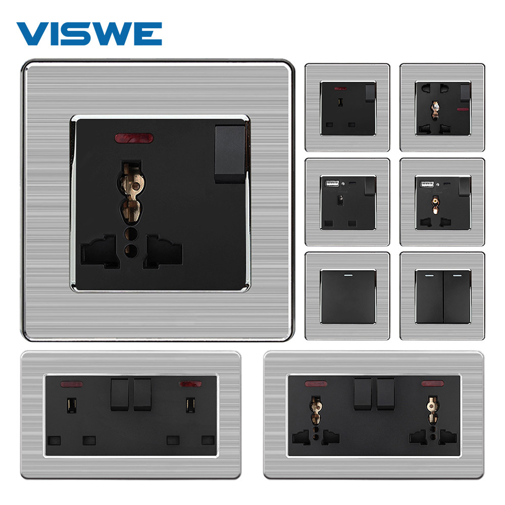 VISWE | wall socket | power socket | usb socket | universal socket | double socket | wall switch ...