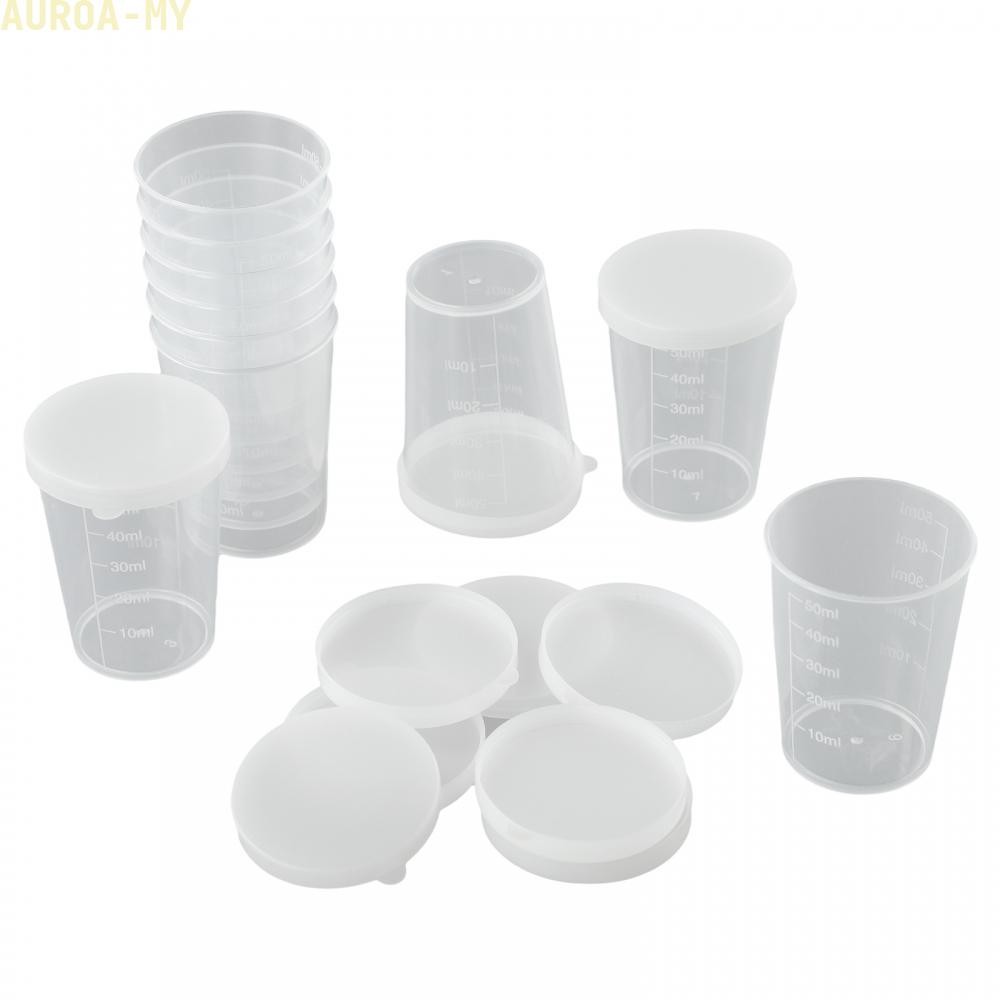 AUROA~10 Pack Clear Plastic Measuring Cup Perfect for Measuring Small ...