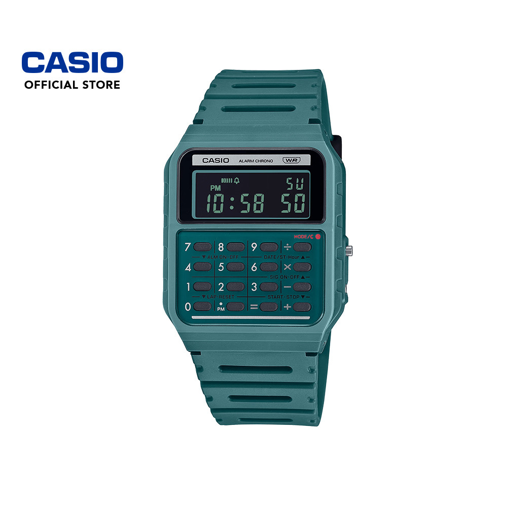 Casio General CA-53WB-3B Turquoise Resin Band Men Watch / Women Watch ...