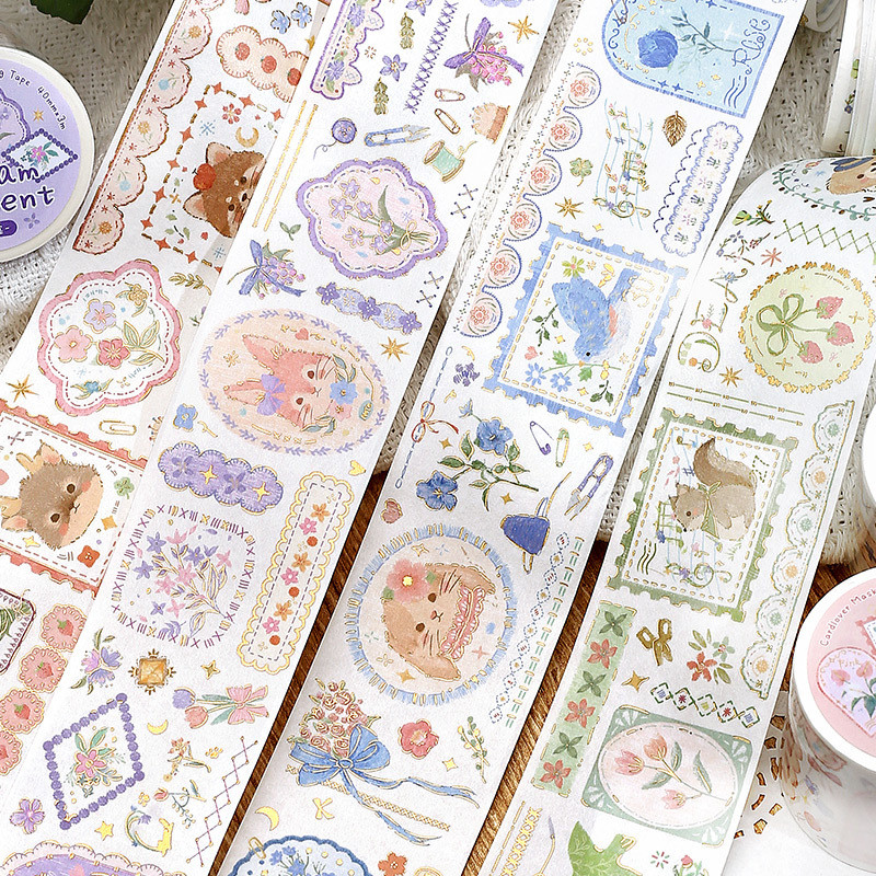 Cdaily|G Stamping Washi Tape Soft Cute Weaving Album Stickers Cute ...
