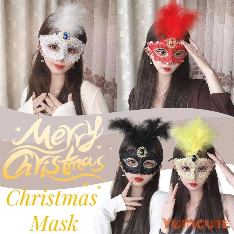 Christmas Party Mask Cosplay Costume Mask For Children Women Masquerade ...