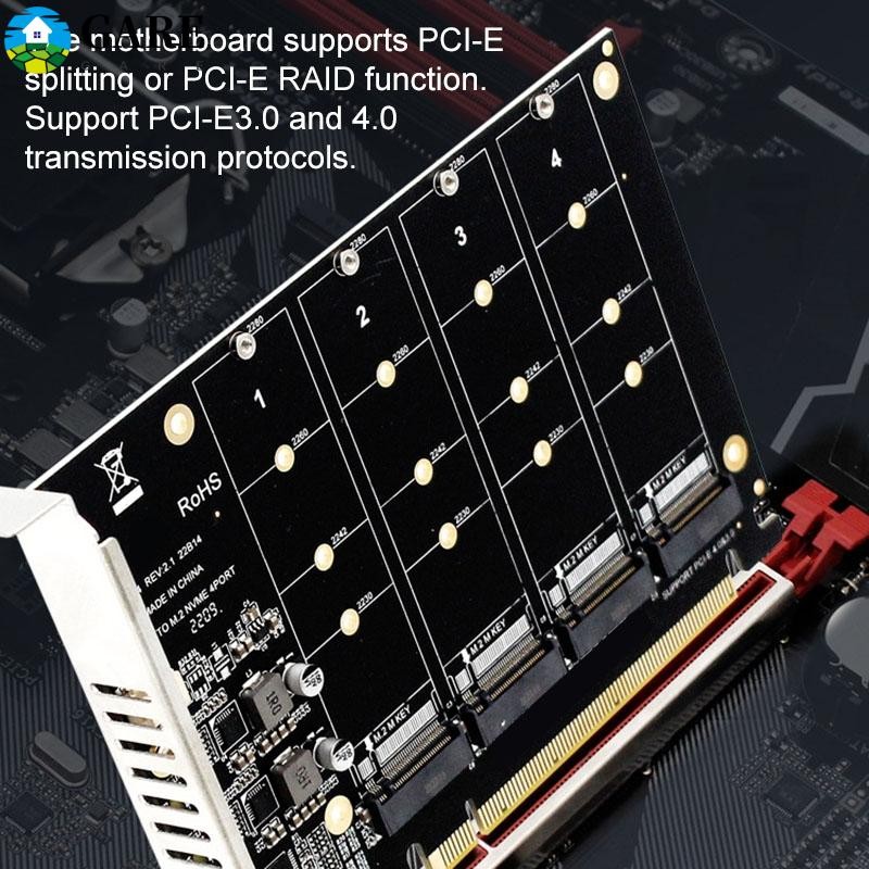 High Performance M 2 to PCIe X16 Adapter Card with Four Connection ...