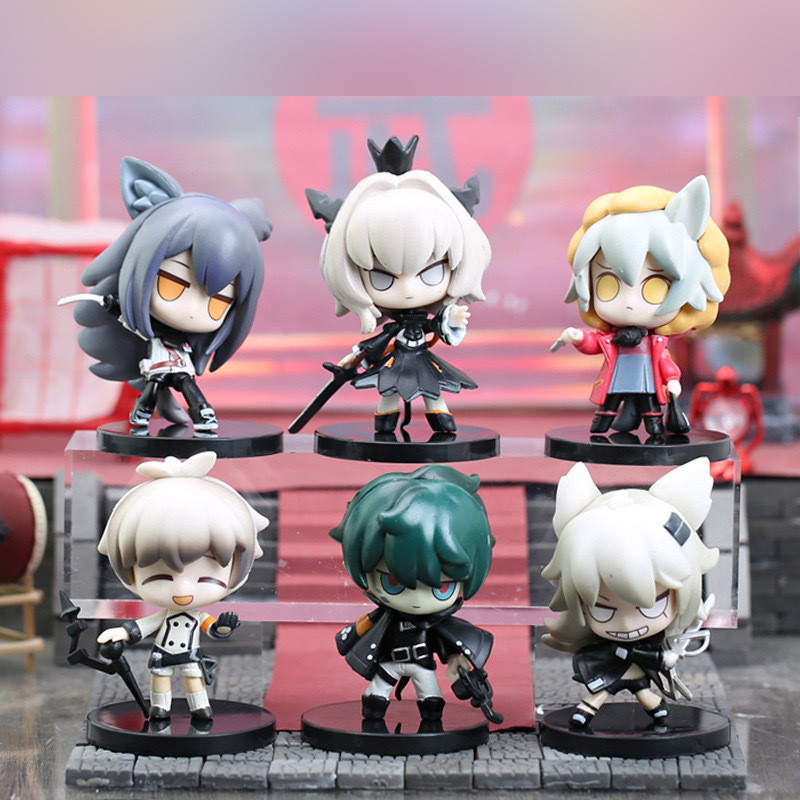 6pcs/1set Arknights figurine cute Amiya standing posture random 1pcs ...