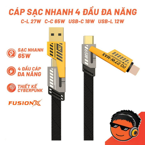 1.5m 4-in-1 fast charging cable, 65W super fast charging cable standard ...