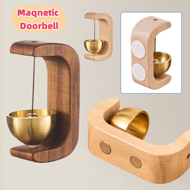 Wooden Doorbell Magnetic Japanese Style Door Bell Creative Entrance ...