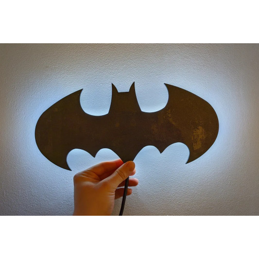 Batman Logo Wall Mount USB LED Lamp | Shopee Malaysia