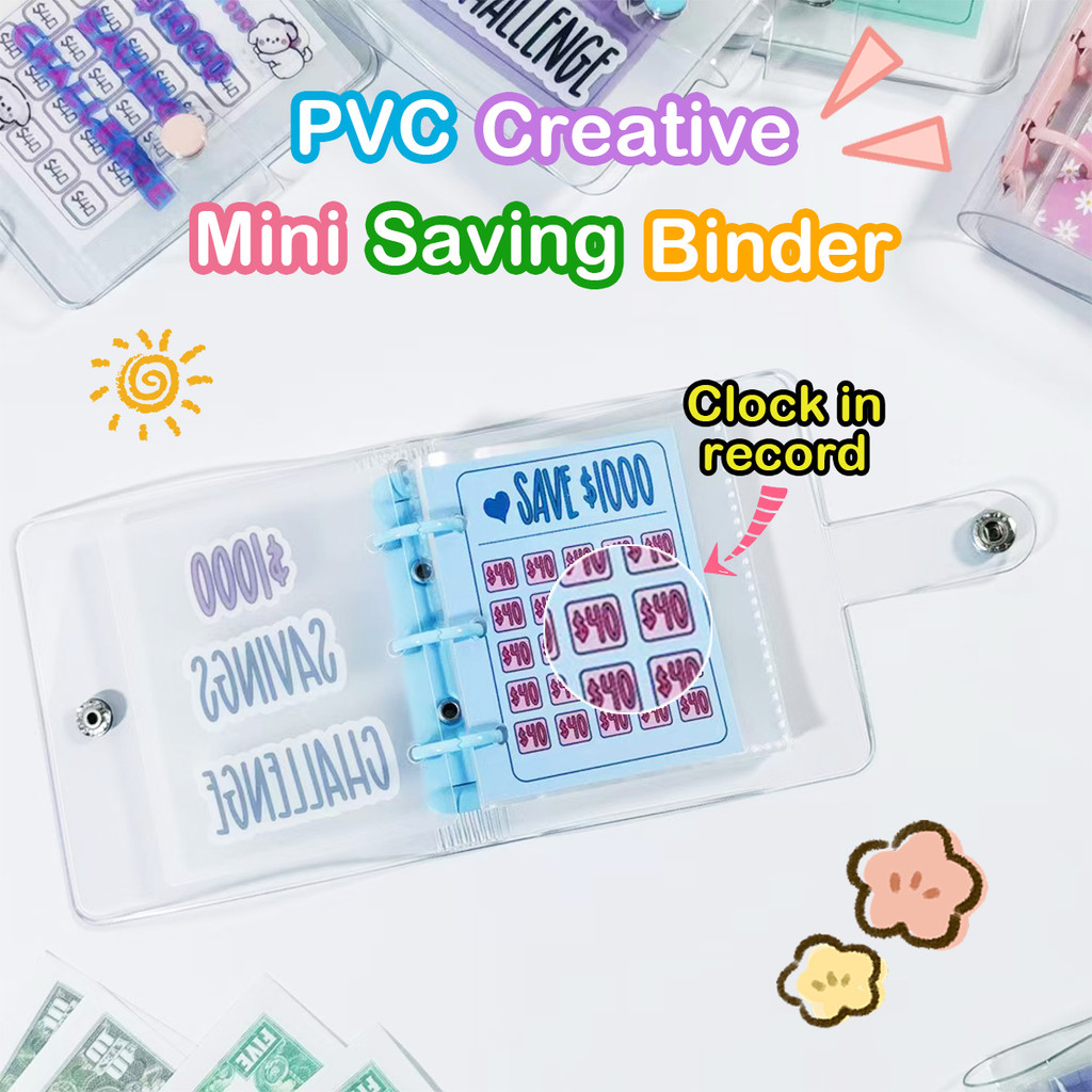 American style savings notebook simple small card book dollar binder ...