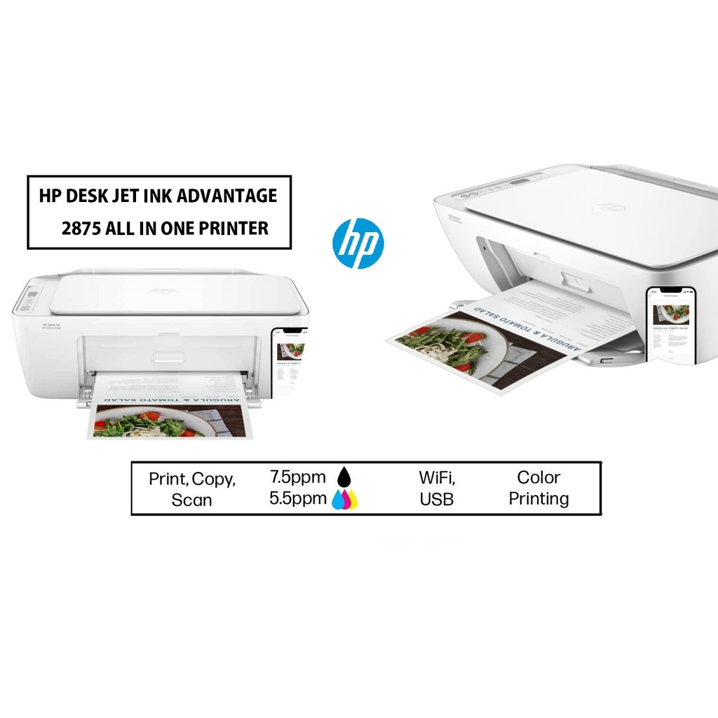 HP Desk Jet Ink Advantage All In One Printer Print/Scan/Copy/Wireless ...