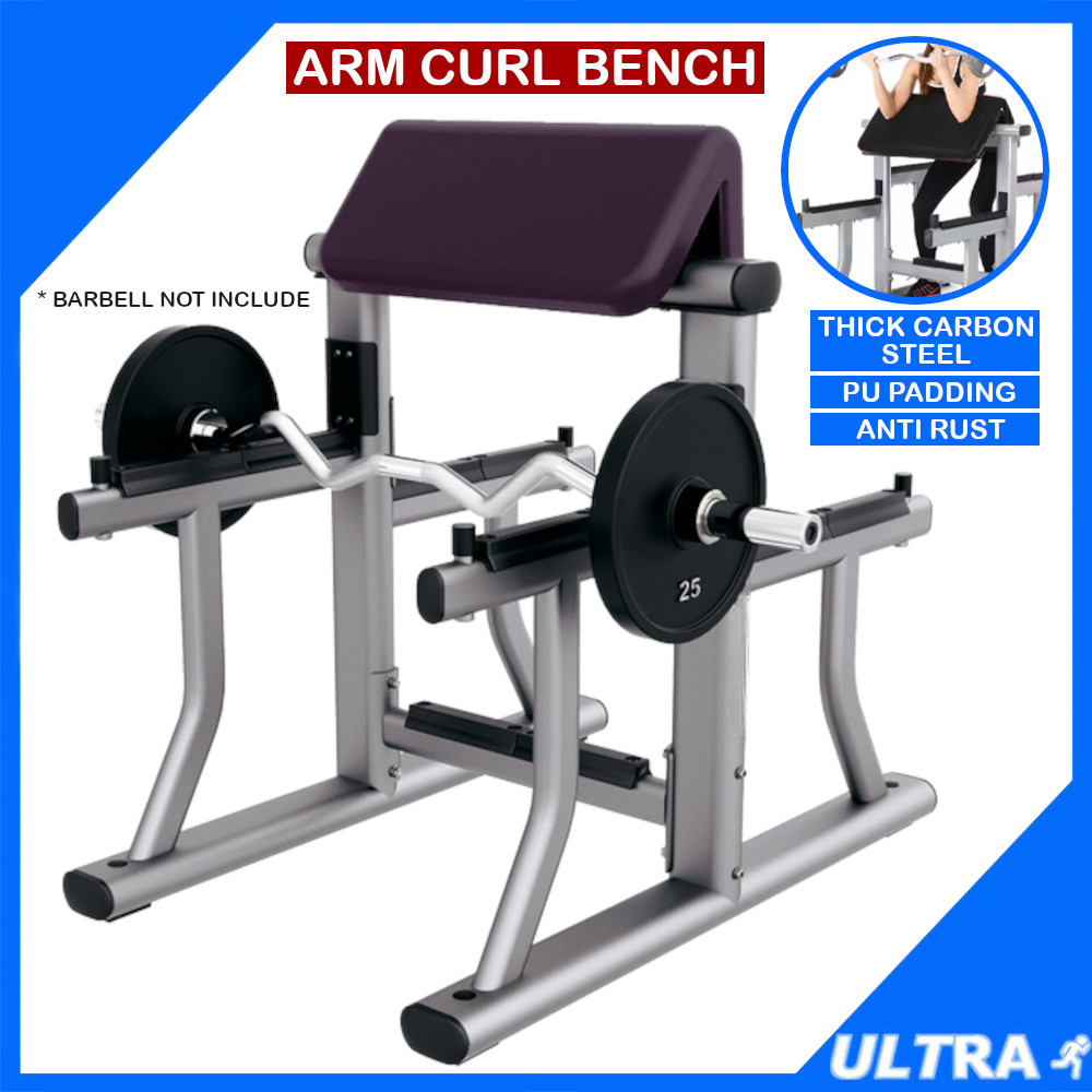 Arm Curl Bench Press Preacher Curls Bicep Machine Training Stand ...