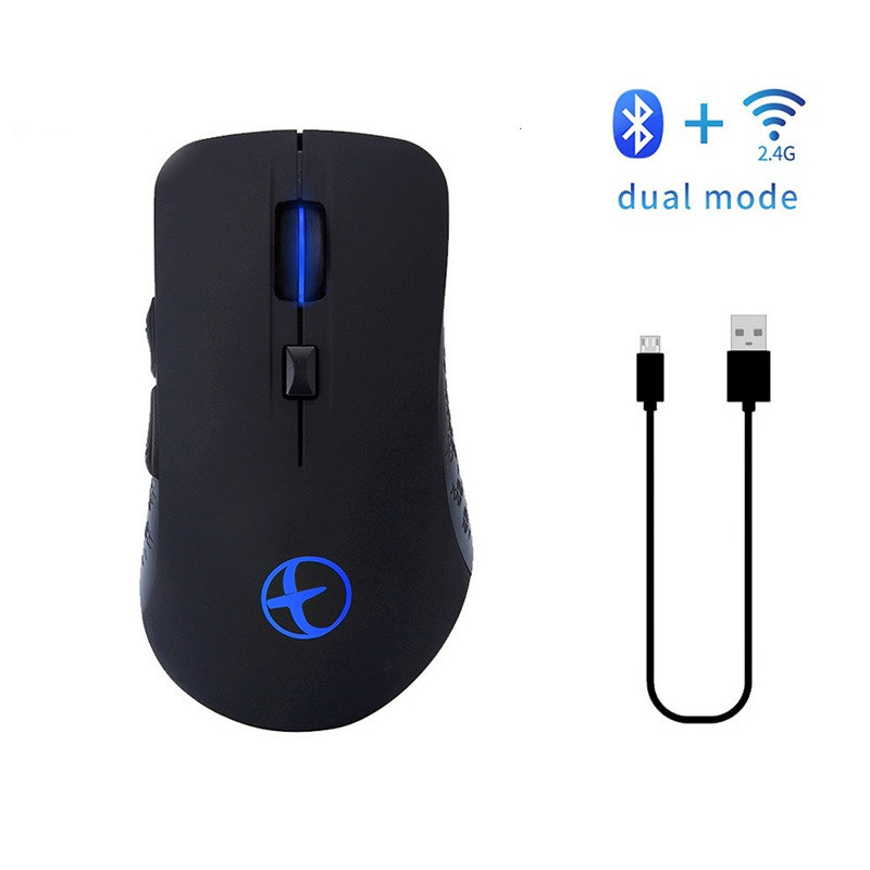 Jomaa Silent Bluetooth Rechargeable Mouse Dual Mode Bluetooth 2.4g ...