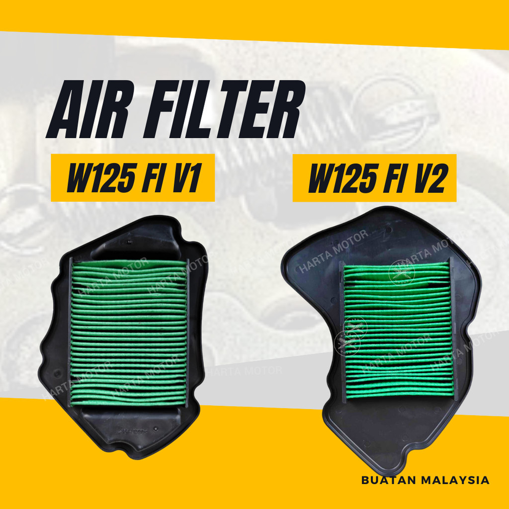 W125 FI V1 V2 AIR FILTER - WAVE125 FI LAMA WAVE 125 FI NEW W125I ...