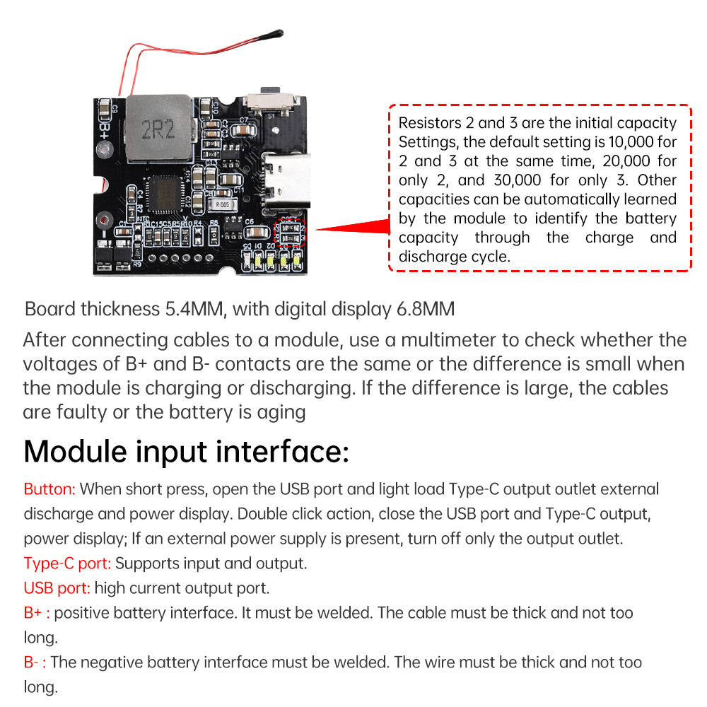 Pcbfun 22.5W PD/QC Full Protocol Bi-directional Fast Charging Mobile ...
