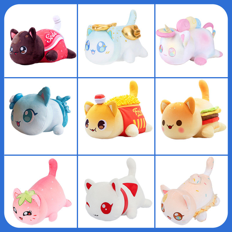 JAMXUN Cute Meows Aphmau Plush Toys Aphmau Mee Meow Food Cat Coke ...