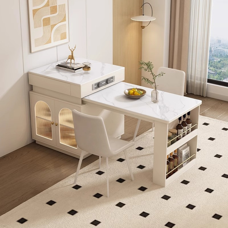 [Pre-order 2024 new Creamy style room island retractable solid wood ...