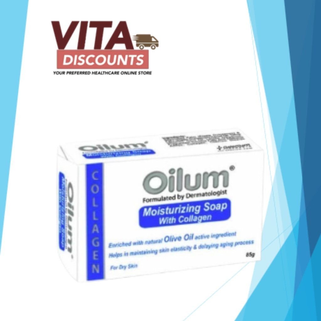 OILUM MOISTURIZING SOAP WITH COLLAGEN 85G PACK-OF-1/4 EXP10/2027 ...