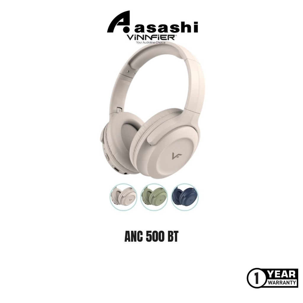 Vinnfier VF ANC 500 BT Active Noise Cancelling High Performance ...