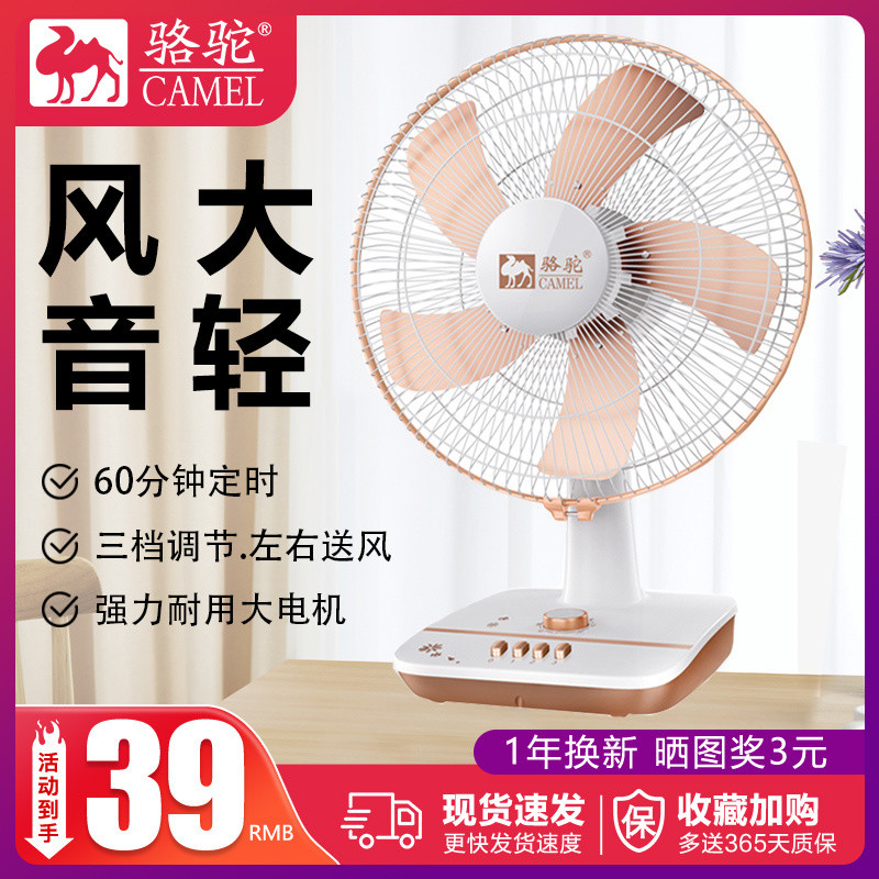 Camel Fan Desktop Household Dormitory 53cm Energy-Saving Timing Fan ...