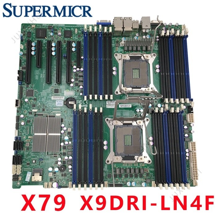 Original server motherboard for Supermicro X9DRI-LN4F LGA2011 X79 REV1 ...