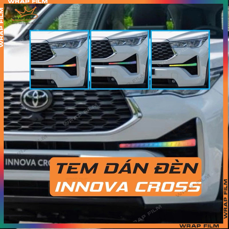 Innova Cross light color changing Decal (2 sides) | Shopee Malaysia