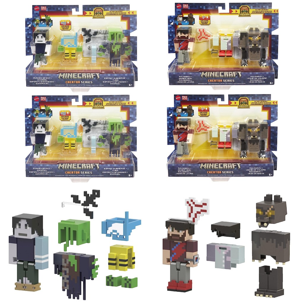 MINECRAFT Creator Series Extension Pack Assortment F [Box Set with 4 ...