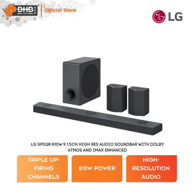 LG (480W / 570W / 810W) - [S80QY/S90QY/S95QR] High Res Audio Sound Bar ...