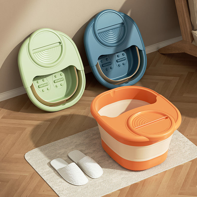 Foot bath bucket Foldable household foot wash basin over the calf ...
