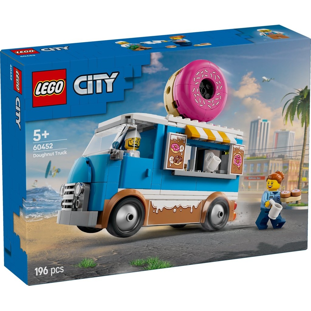 LEGO 60452 City Donut Truck Building Toy Set (196 Pieces) | Shopee Malaysia