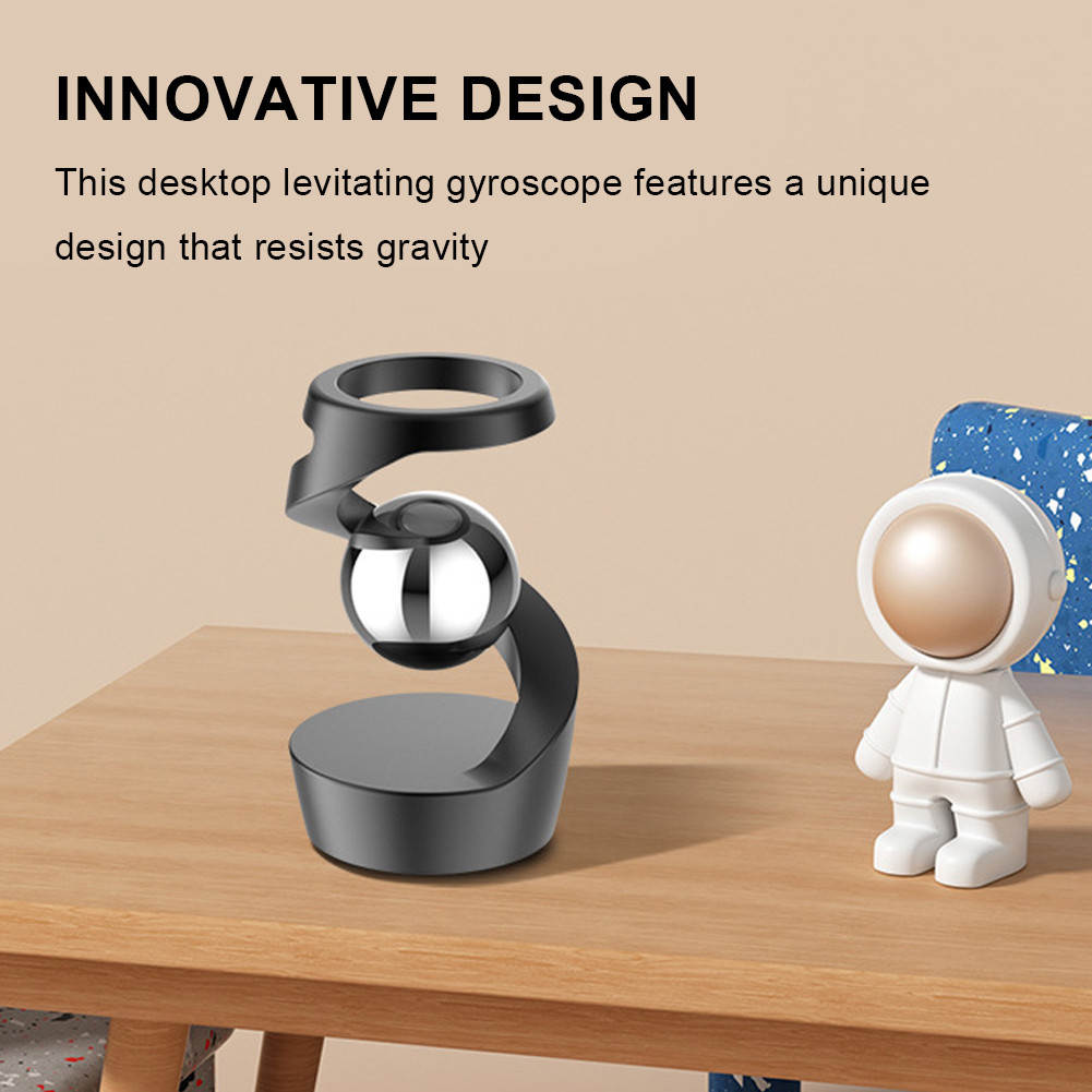 Gravity Defying Kinetic Desk Toy Desktop Suspended Gyroscope Fidget ...