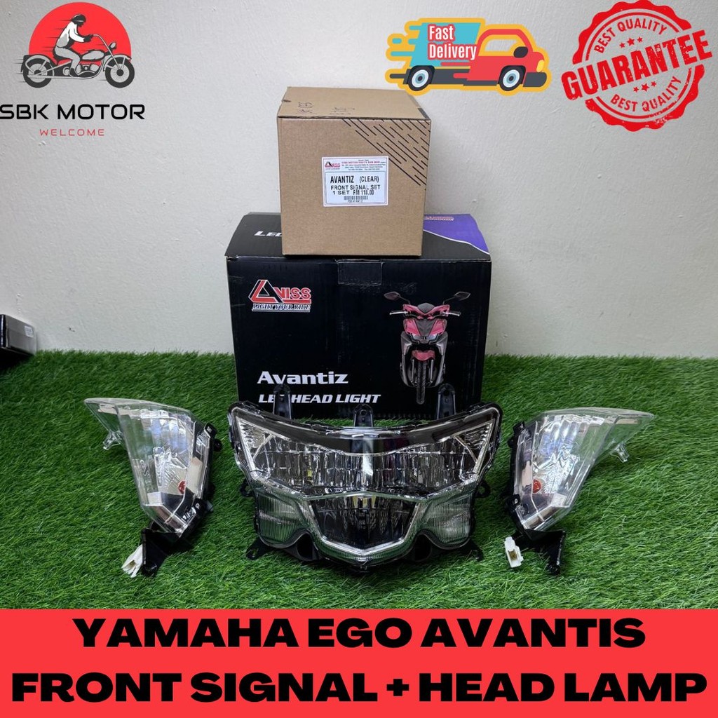 🔥【SBK MOTOR】Set Lampu Depan YAMAHA EGO AVANTIZ | Head Lamp + Signal ...