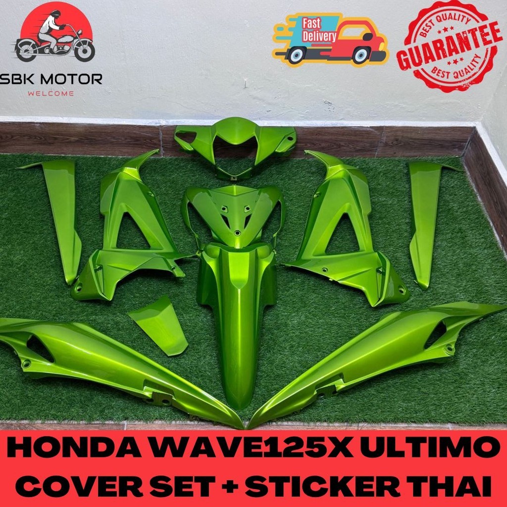HLD HONDA WAVE125X ULTIMO BODY COVER SET LMG6 WITH STICKER THAI W125X ...
