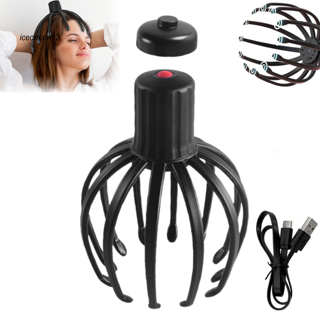 IC_ Stress Relief Scalp Massager Head Massager with Vibration Modes ...