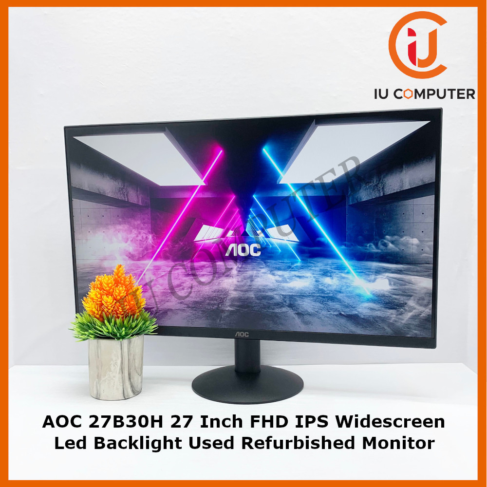 AOC 27B30H 27 INCH FULL HD IPS 100HZ FRAMELESS WIDESCREEN USED ...