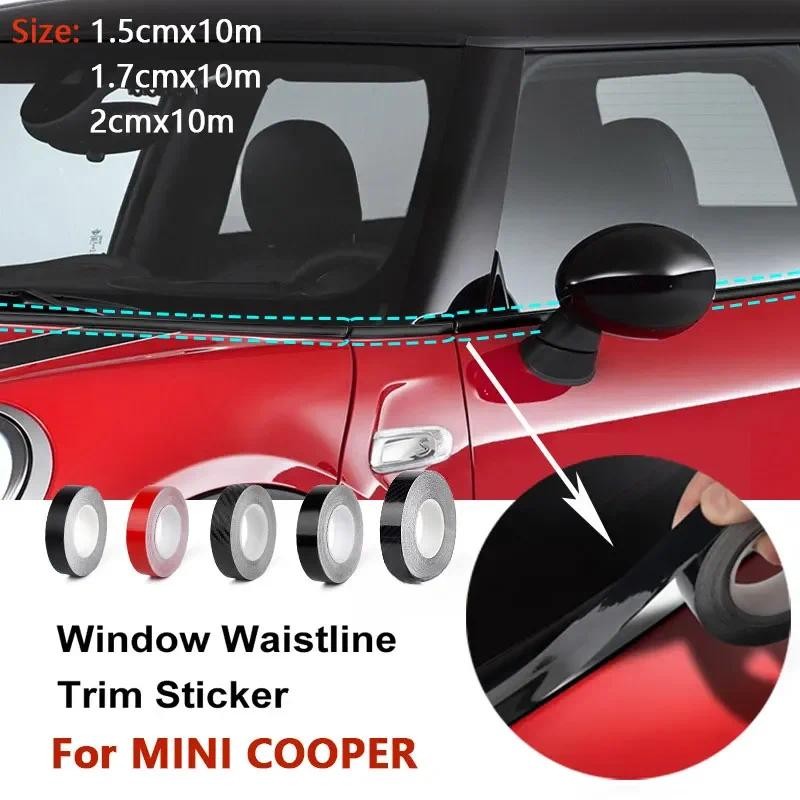 Car Window Trim Door Waist Black Line DIY Sticker For Mini Cooper R55 ...