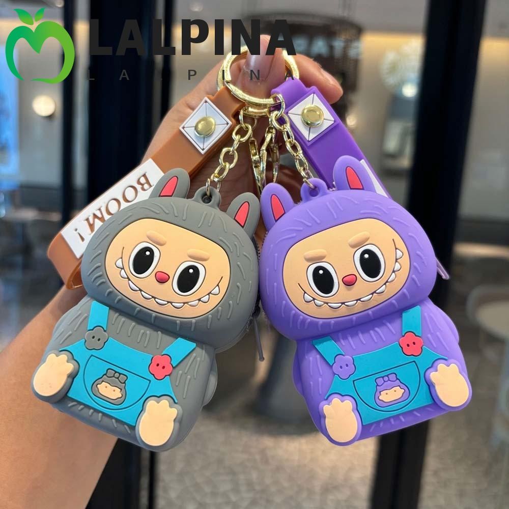 LALPINA Labubu Silicone Coin Purse, Anime Figure Pop Mart Labubu ...