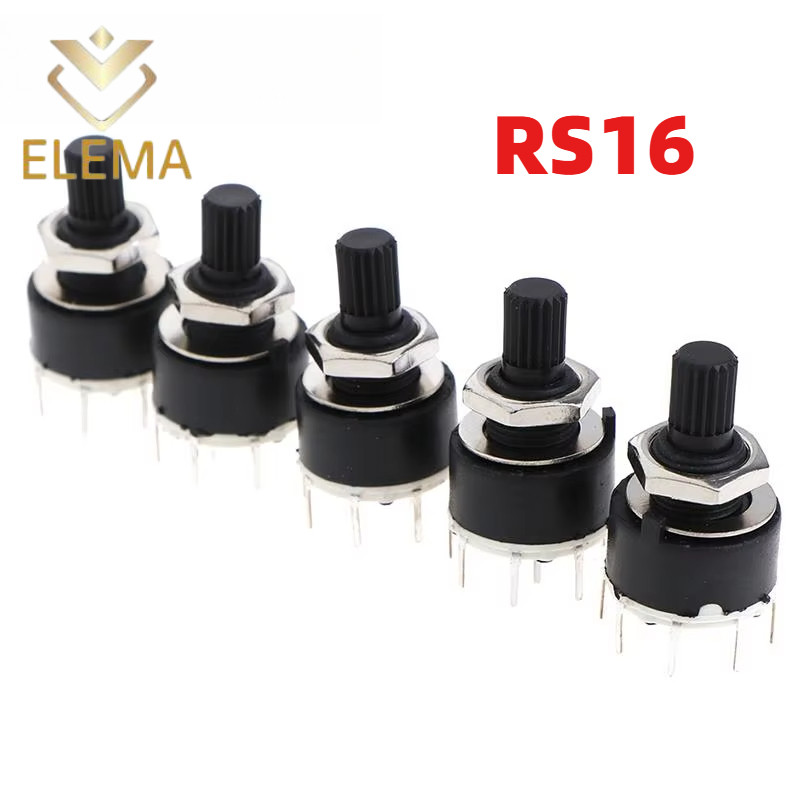 RS16 16MM Rotary Switch Plastic Rotary band switch 2 Pole 3 position 1 ...