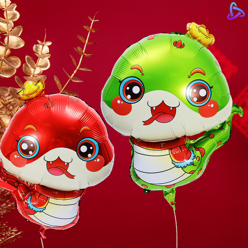 Cute Cartoon Zodiac Snake Shaped Inflatable Aluminum Film Balloons ...