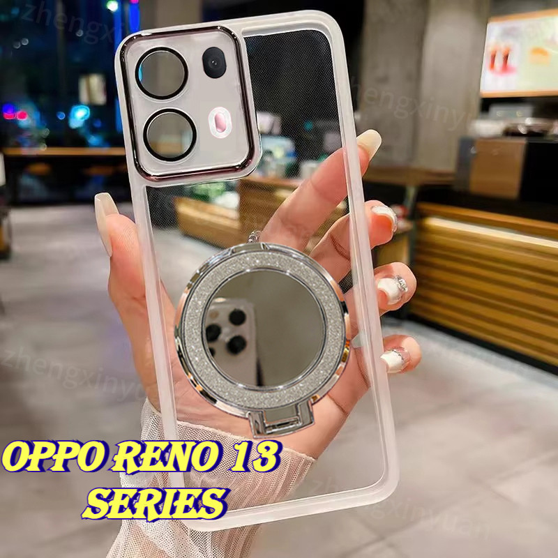 Casing for OPPO Reno 13 Pro 13F 5G 2024 Transparent With mirror Ring ...