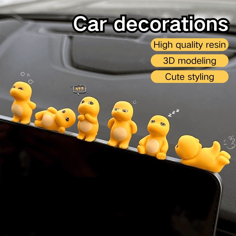6 Pcs Milk Dragon Car Center Console Decoration Car interior Ornaments ...