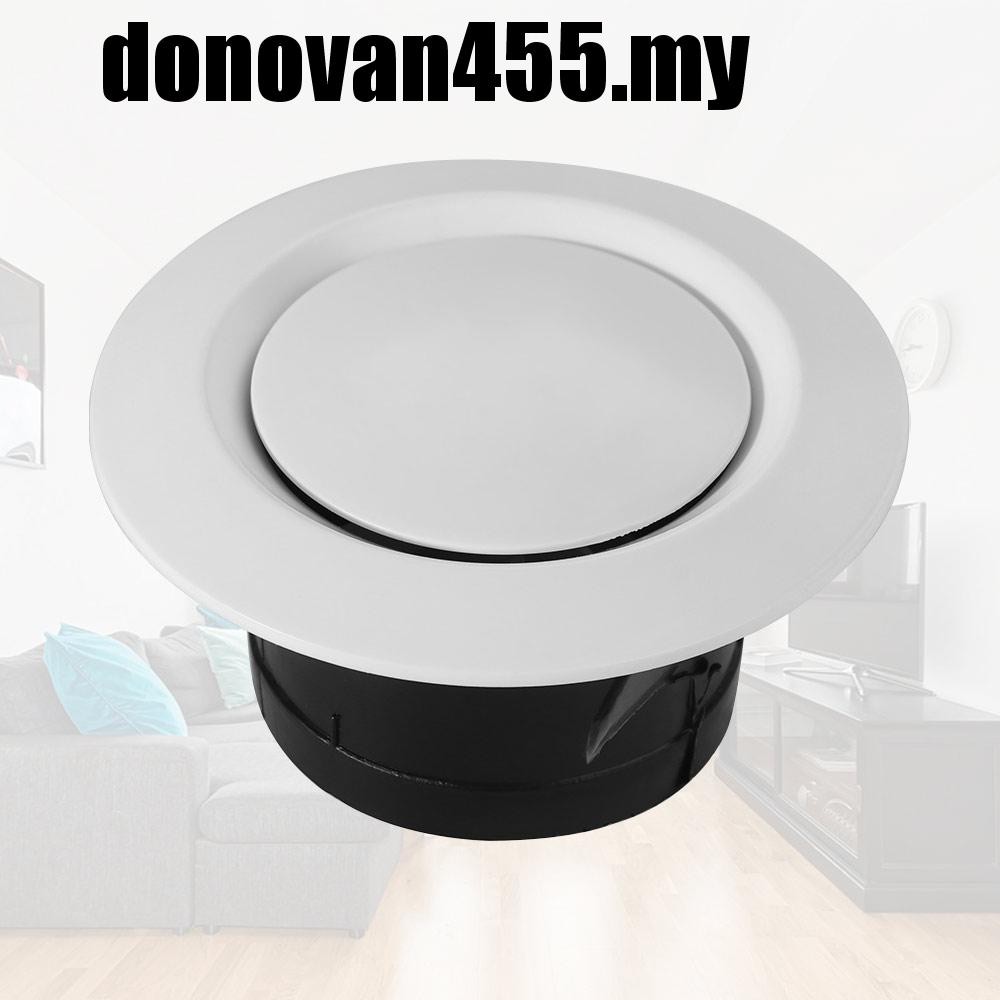 DONOVAN Air Vent Extract Valve Grille, Plastic White Round Air Vent ...