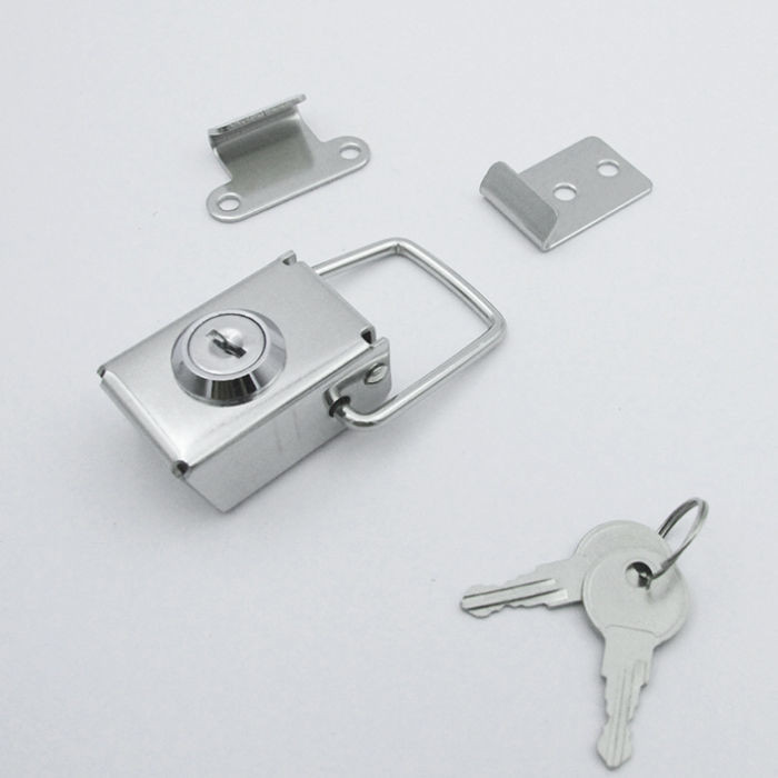 Stainless Steel Trolley Lock Advertising Propaganda Column Lock Sliding ...
