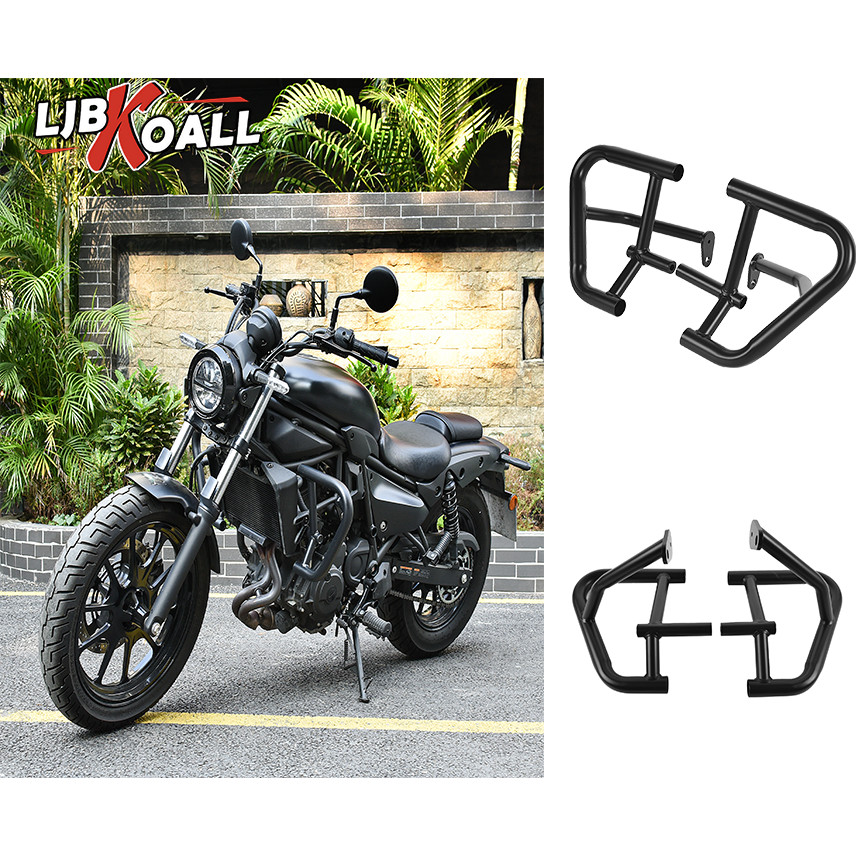 LJBKOALL Engine Guard Highway Crash Bars Bumper For Kawasaki ELIMINATOR ...