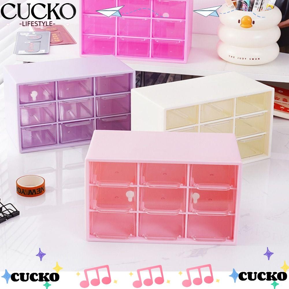 CUCKO 9 Grid Organizer, Wall-mounted Drawers Boxes 9 Grid Storage Boxes ...