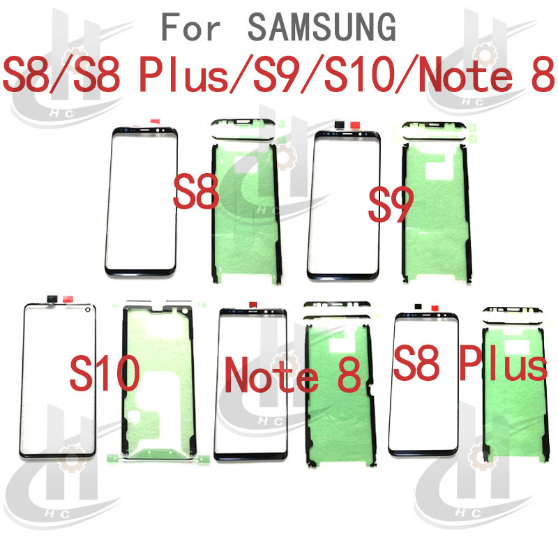 For Samsung Galaxy S8 / S8 Plus / Note 8 / S9 / S10 Touch Screen Front Glass LCD Display ...