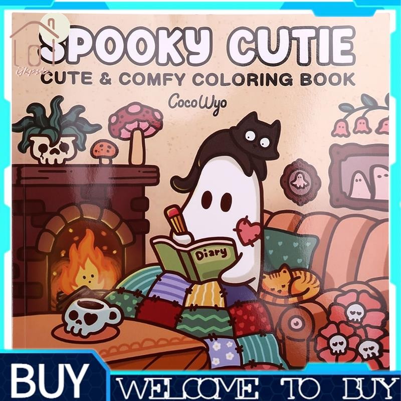 Spooky Cute Coloring Book for Adults & Teens Featuring Adorable Creepy ...